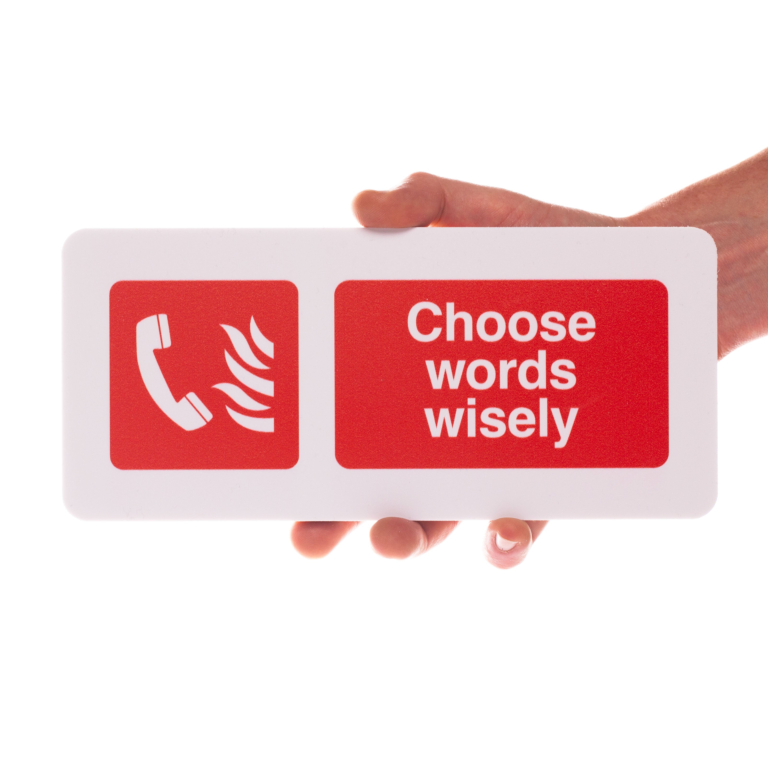 Choose Words Wisely - Safety Sign Sculpture – Fokawolf